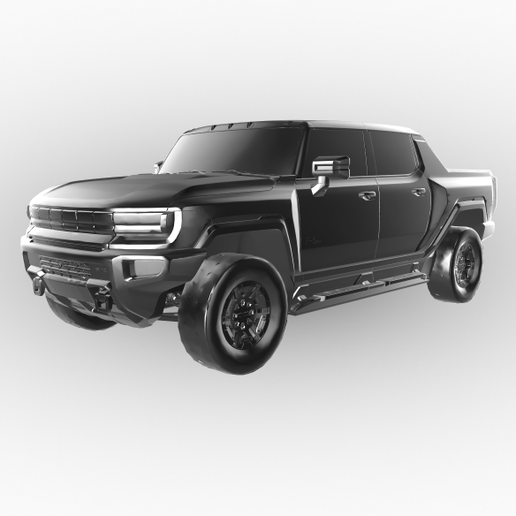 🇺🇸 GMC Hummer EV 2022・ STL File for ・Cults