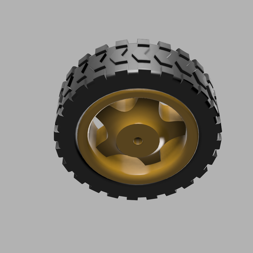 🛞 Toy Wheel all-terrain.・ STL File for 3D printing・Cults