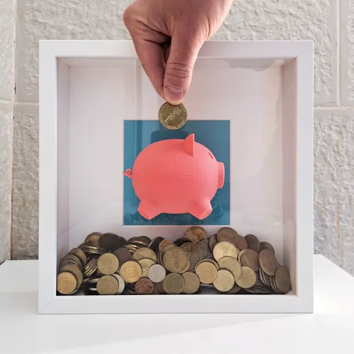 🖼️ 3D frame Piggy Bank・ 3D File for 3D printing・Cults