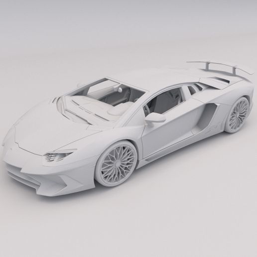 🚗 Lamborghini Aventador PRINTABLE Car 3D Digital STL File・Free 3D File ...