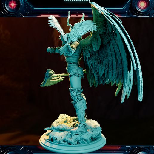 🐦 Ingrid Ravenson - Display-Scale Sci-Fi Viking Heroine | 75mm Resin ...