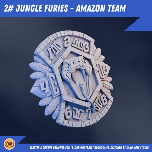 🧝 Jungle Furies - Amazon Team・ STL File for 3D printing・Cults