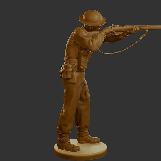 🫡 British Soldier WW2 B1 001・ 3D File for 3D printing・Cults