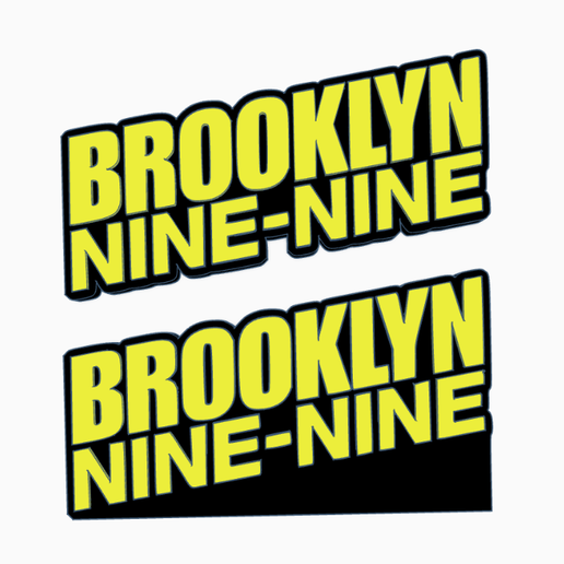 STL file BROOKLYN NINE-NINE V2 Logo Display by MANIACMANCAVE3D 🚓 ・3D ...