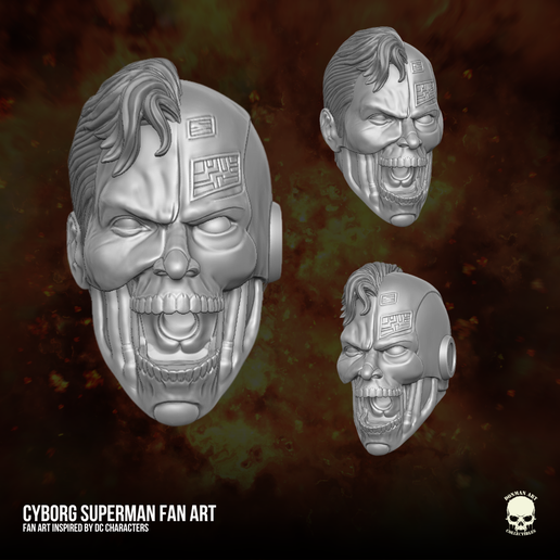 🦸‍♂️ Cyborg Superman DC Fan Art 3D printable files・ STL File for 3D ...