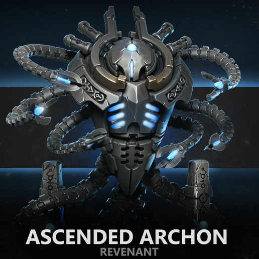 💀 Ascended Archon Revenant・ 3D File for 3D printing・Cults