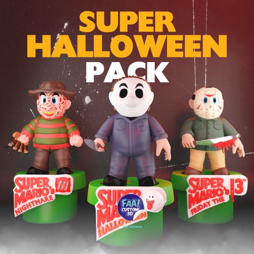Super Mario - Super Pack Halloween🎃 (Freddy Krueger - Jason Voorhees ...