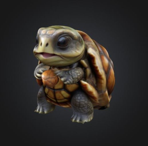 STL file TURTLE ANIMAL DESING | Stl,Obj,Glb,Fbx 🐢 ・Model to download ...