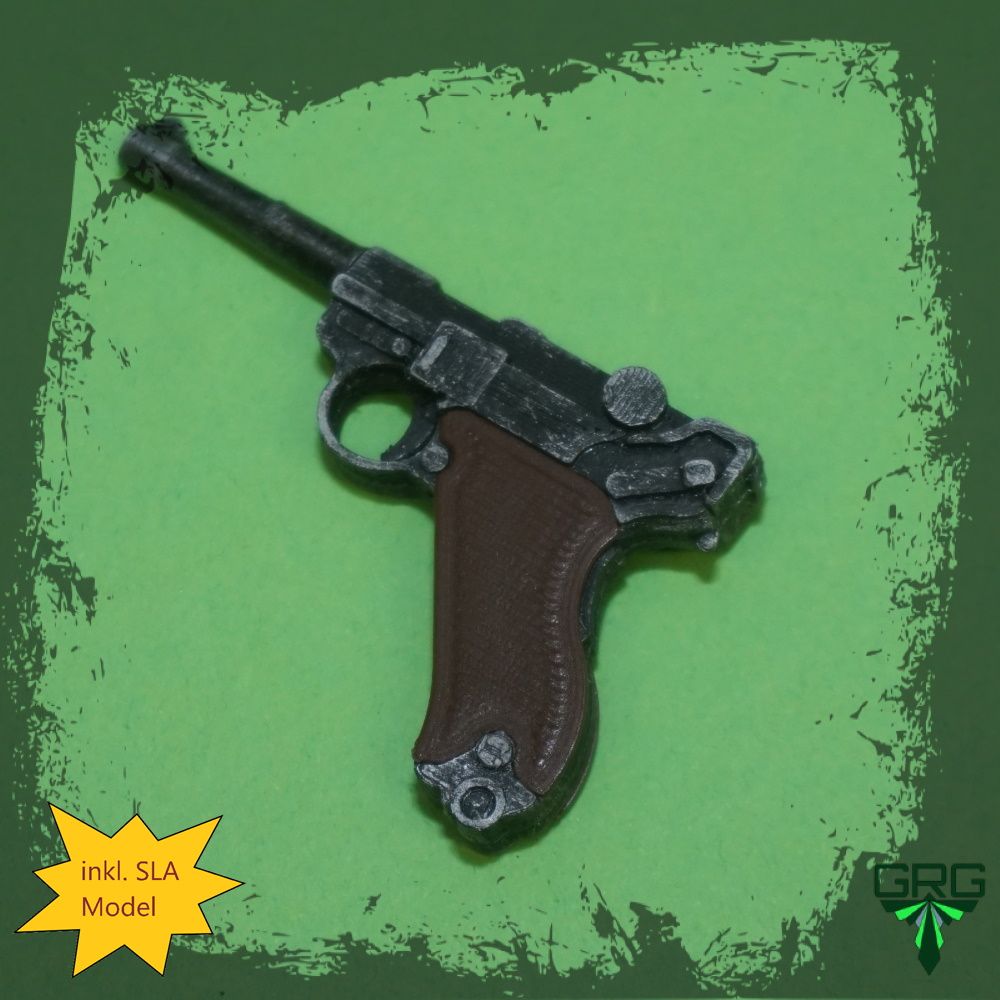 Download STL file Luger P08 - scale 1/4 • 3D print design ・ Cults