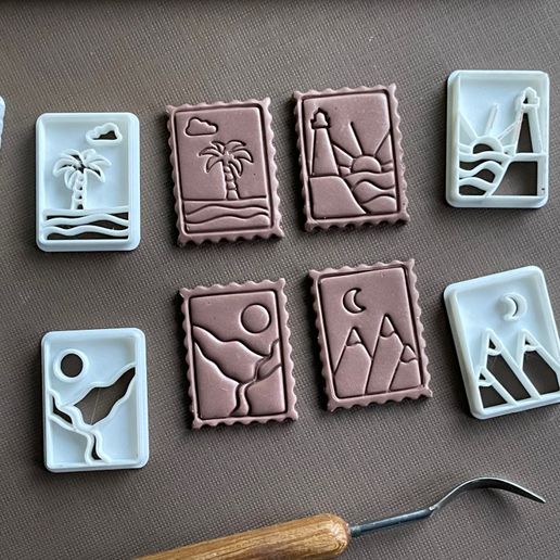 🏠 Landscape stamps・ STL File for ・Cults