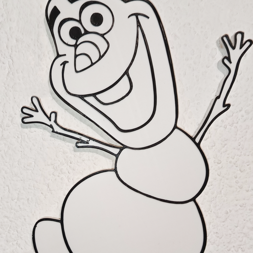 easy olaf coloring pages