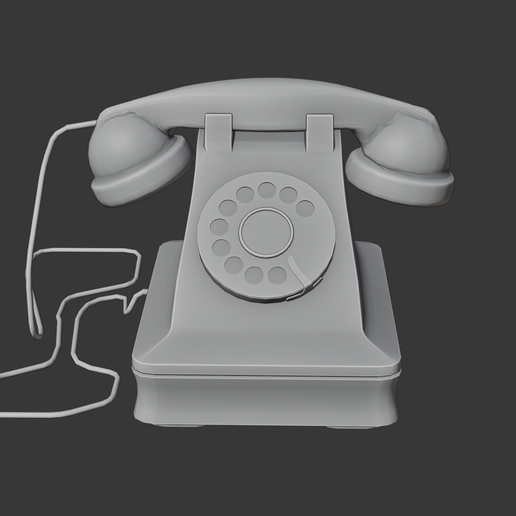 📞 1930s Rotary Telephone・ STL File for 3D printing・Cults