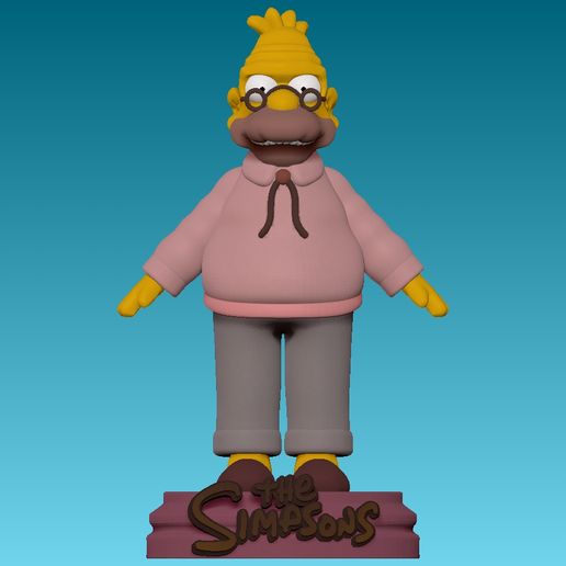 Free 3D file Abraham Simpson 🎨 ・Design to download and 3D print・Cults