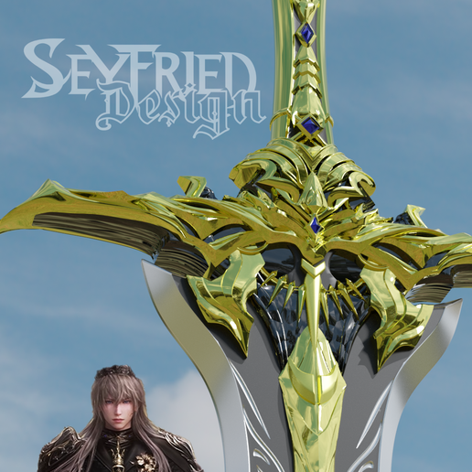 ️‍🔥 Liebe und Deepspace Xavier Fallen Crown Cosplay-Schwert・ STL Datei ...