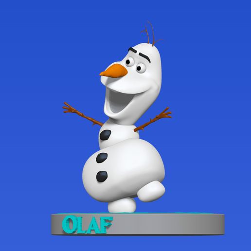👾 Olaf Frozen・Free OBJ File for 3D printing・Cults