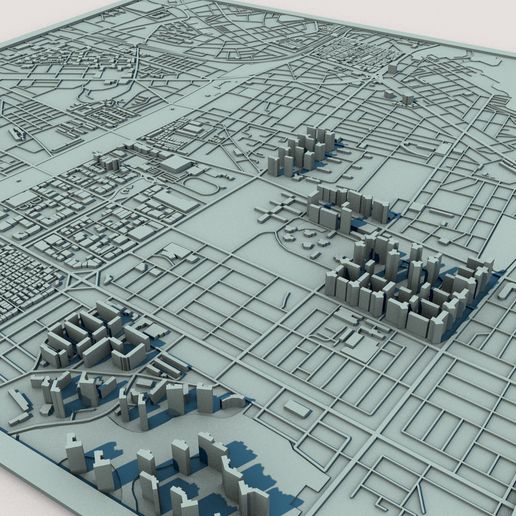 🏙️ Incheon City South Korea・ 3D File for 3D printing・Cults