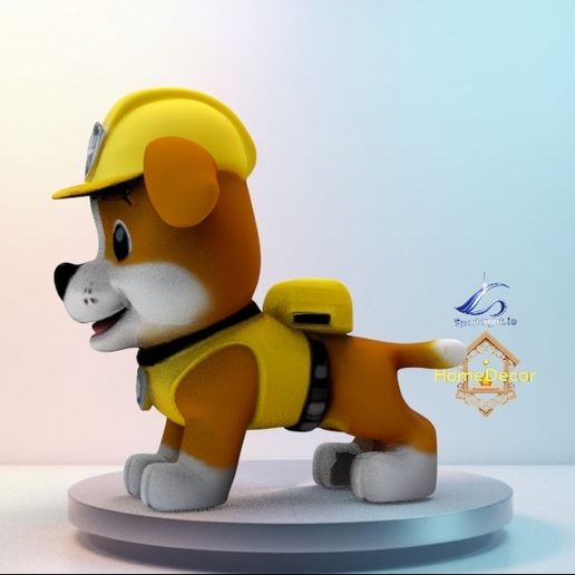 🐾 Rubble – PAW Patrol (Construction Pup)・ STL File for 3D printing・Cults