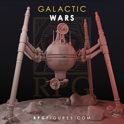 🕷️ Galactic Wars | OG-9 Homing Spider Droid・ 3D File for 3D printing・Cults