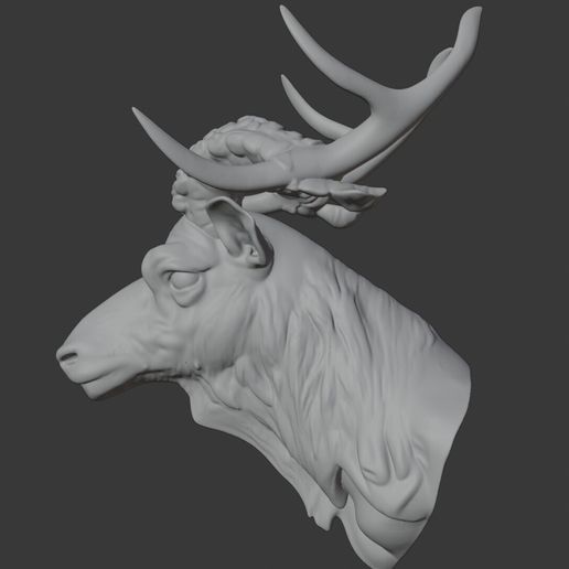 👤 Markhor Head Bust 3D Model - Bust STL Printable・ STL File for 3D ...