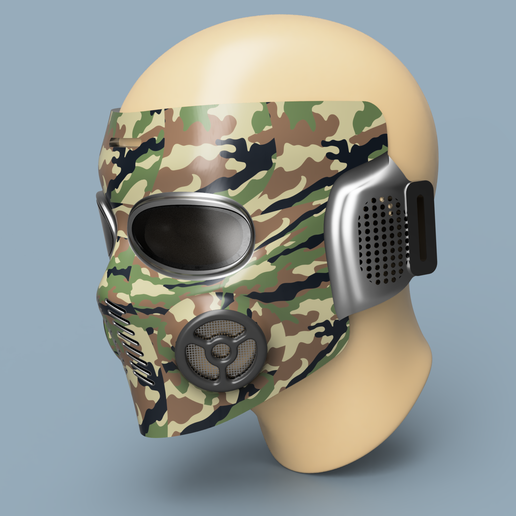 OBJ file Airsoft Mask 🔫 ・3D print design to download・Cults