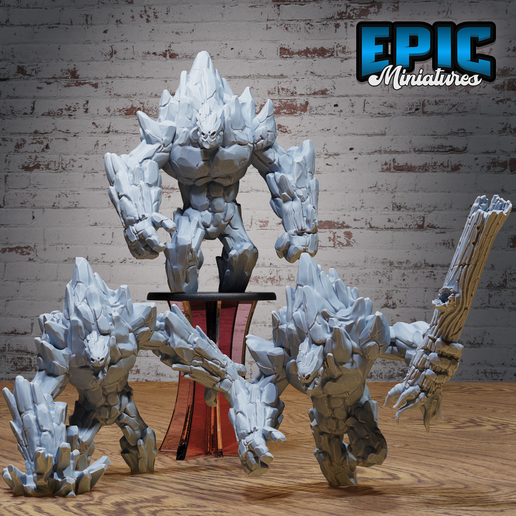 🌍 Elemental Earth Set ‧ DnD Miniature ‧ Tabletop Miniatures ‧ Gaming ...