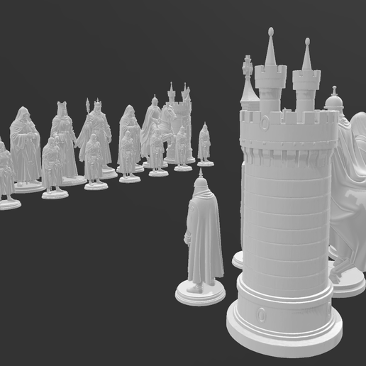 ♟️ TEMPLAR CHESS SET (CRUSADES) DELUXE HIGH QUALITY・ 3D File for 3D ...