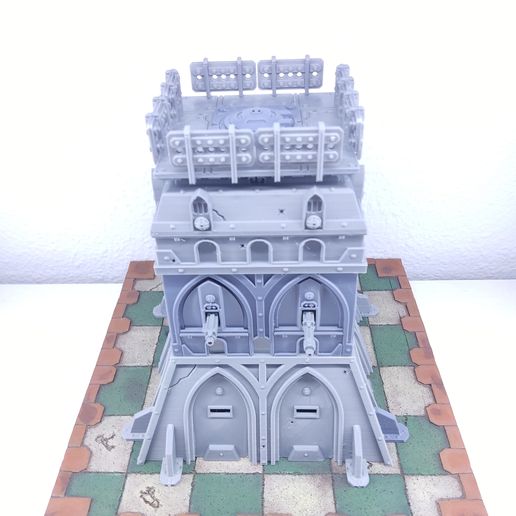 🎲 [EXPANSION] Gothic Bunker Bastion・ STL File for ・Cults