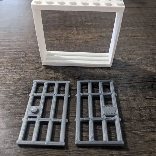 🏗️ Building blocks double sliding prison gate (compatible with main ...