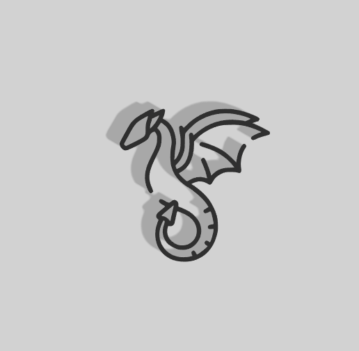 simple art dragon