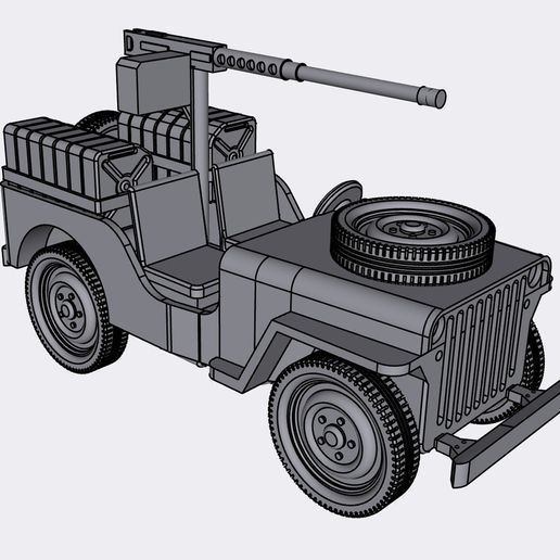 🚗 WW2 Airborne Jeep Pack・Free 3D File for ・Cults