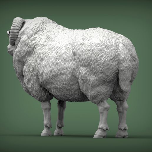 🐏 Ram 3D print model・ 3D File for ・Cults