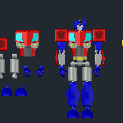 🤖 OPTIMUS PRIME・Free 3D File for 3D printing・Cults
