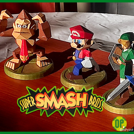SUPER MARIO - Smash Bros 64 - Multicolored Ready - - Cults3D 3D Model ...