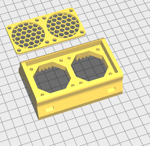 🚗 WFO RC Racing style dual fan mount・ STL File for ・Cults