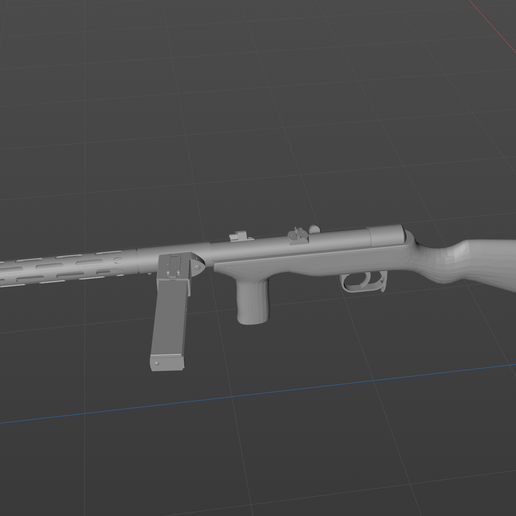 STL file German "Erma" EMP submachine gun digital model material 🔫 (OBJ ...