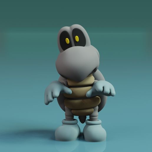🐉 Dry Bones Mario・ STL File for 3D printing・Cults