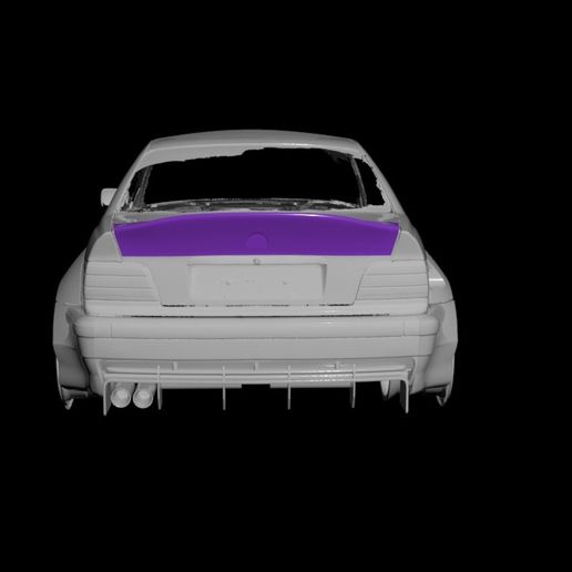 🪶 BMW E36 trunk wign spoiler extended 1/1・ STL File for 3D printing・Cults