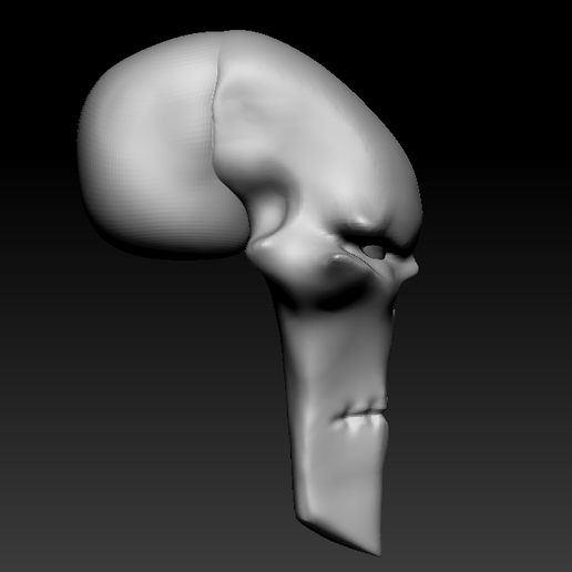 ⚔ Necron head - Warhammer 40K・Free OBJ File for ・Cults