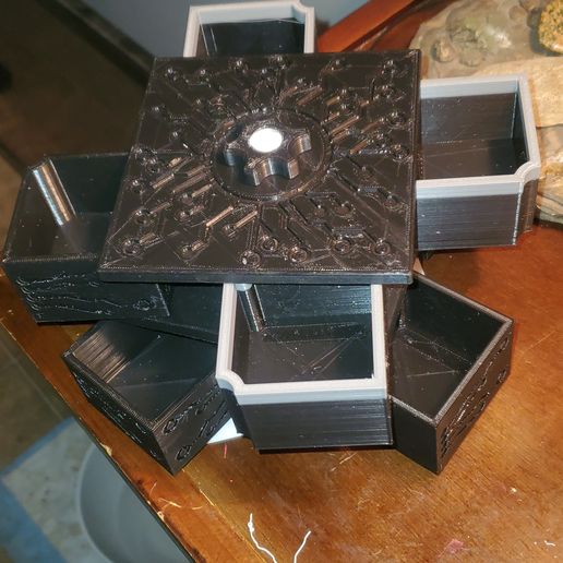 3D printing Electronic box - 2x4 compartments • made with Makerbot ...