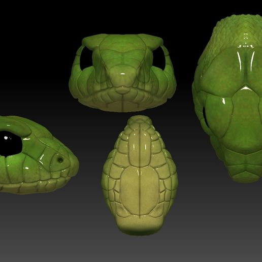 🐍 snake head・Free STL File for 3D printing・Cults