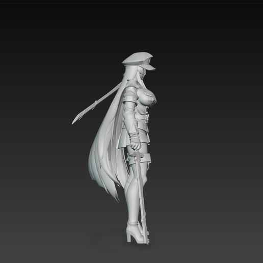 ️ Esdeath - Anime 3D Model・ STL File for 3D printing・Cults