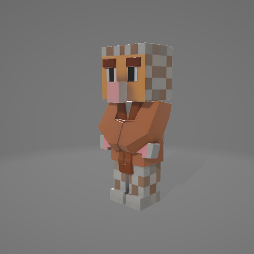 STL file minecraft crazy villager 🐉 ・3D printing template to download・Cults