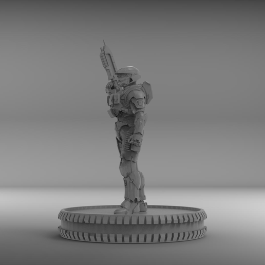😇 Spartan mark vii Halo action figure・ OBJ File for 3D printing・Cults
