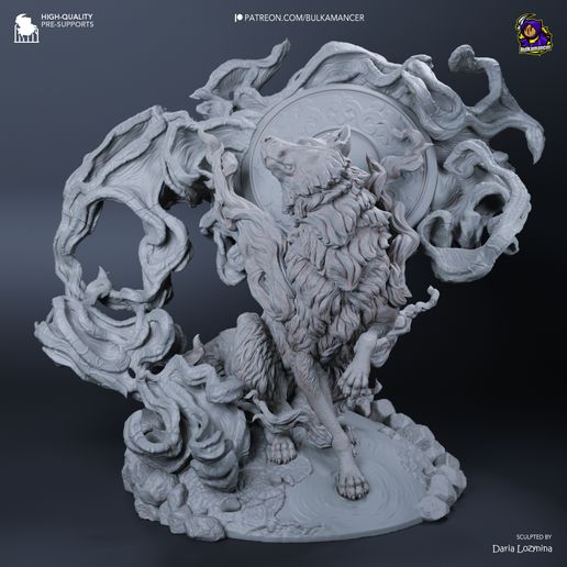 🐺 Amaterasu | Okami | 184mm・ 3D File for 3D printing・Cults