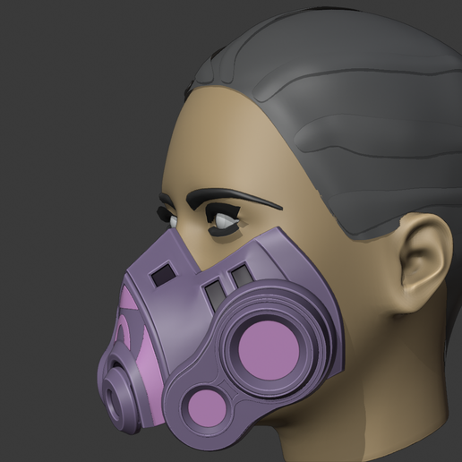 👽 True Damage Akali mask from League of Legends・ 3D File for ・Cults