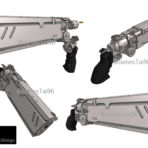 🔫 TRIGUN VASH THE STAMPEDE COSPLAY PROP GUN・ 3D File for ・Cults