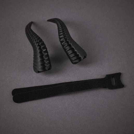 🤘 Demon Horns V2 Amazing Texture・ STL File for 3D printing・Cults
