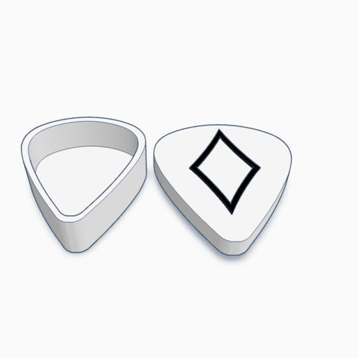 STL file Diamond Guitar Pick Holder 💎 ・3D printing model to download・Cults