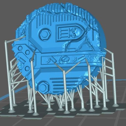 🎲 32MM URBAN BASE 04 (Supported)・Free 3D File for ・Cults