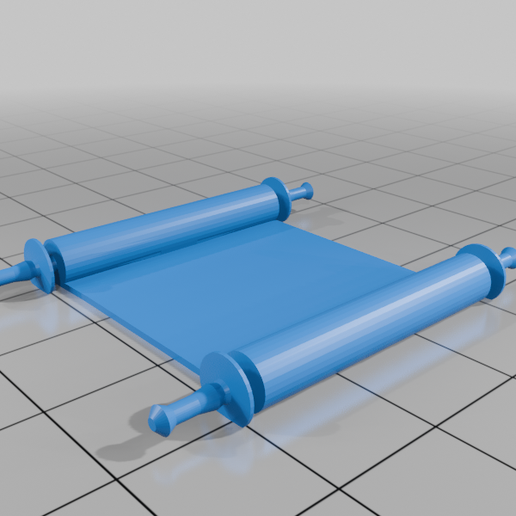 📜 scroll (open and closed)・Free 3D File for ・Cults